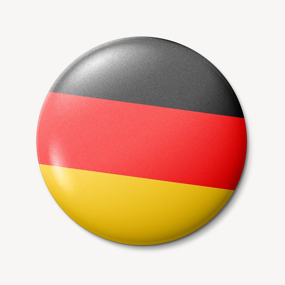 German flag round badge illustration | Free Photo Illustration - rawpixel
