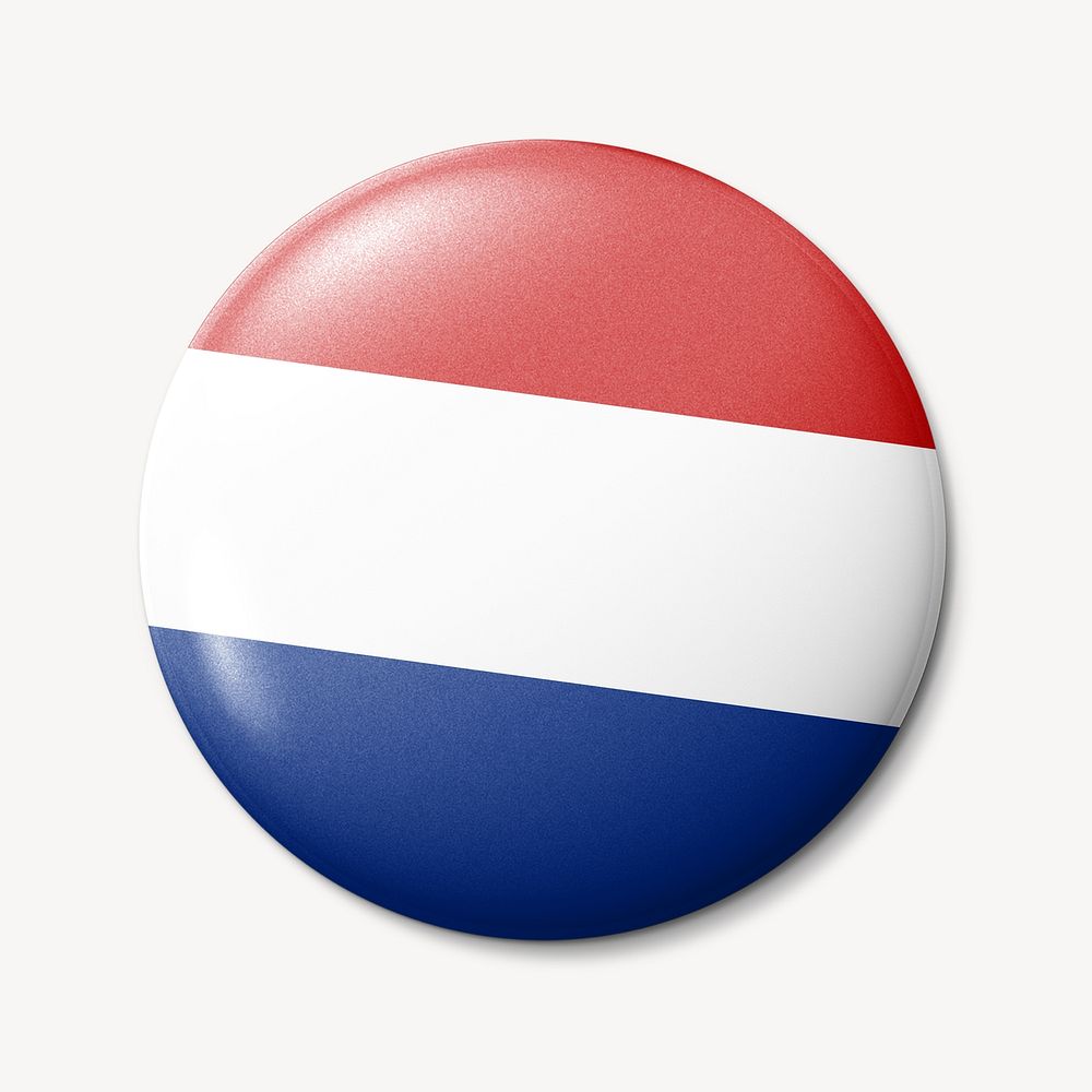 Netherland flag round badge illustration | Free Photo Illustration ...