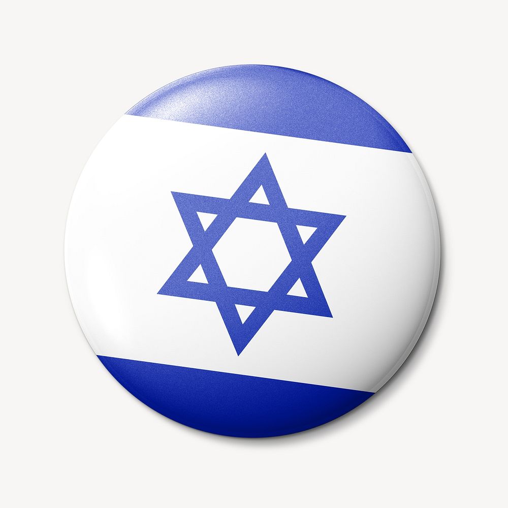 Israel flag round badge illustration | Free Photo Illustration - rawpixel