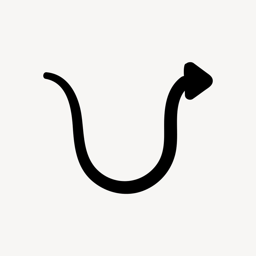 Curved arrow icon design illustration | Free Photo Illustration - rawpixel
