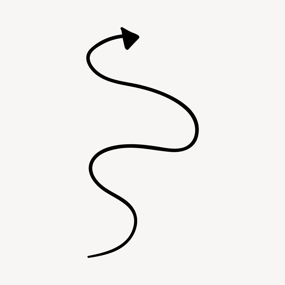 Curved arrow line path illustration | Free Vector Illustration - rawpixel