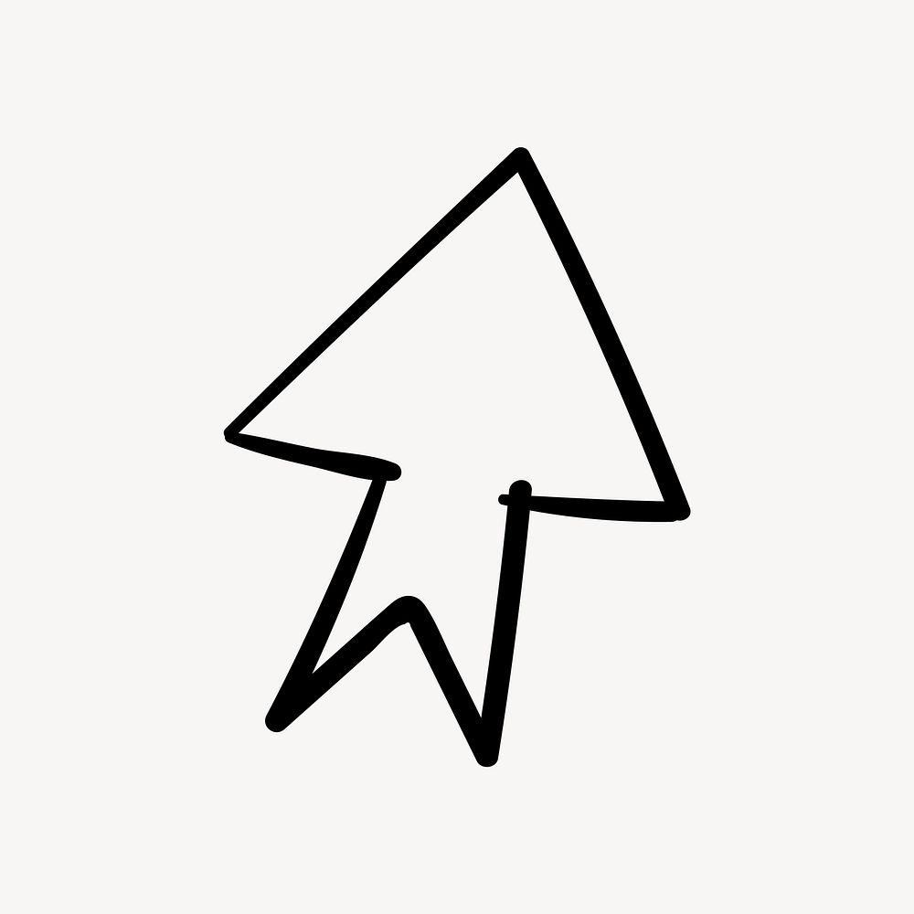 Simple black arrow cursor design | Free Photo Illustration - rawpixel