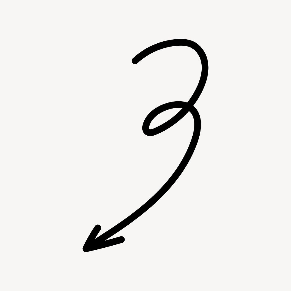 Curved arrow directions design illustration | Free Photo Illustration ...