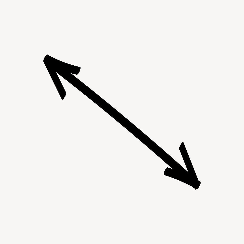 Bidirectional arrow design illustration | Free Photo Illustration ...