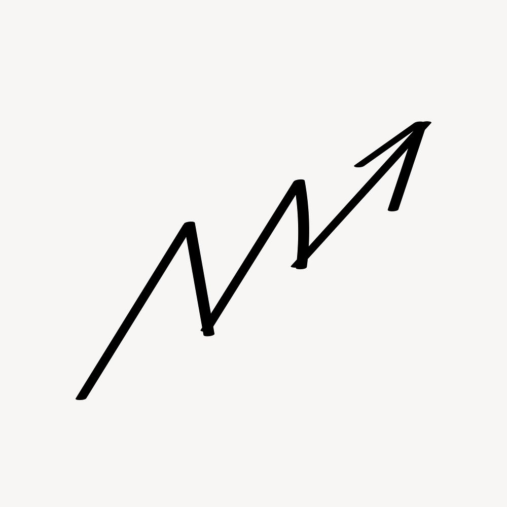 Growth trend line arrow illustration | Free Vector Illustration - rawpixel