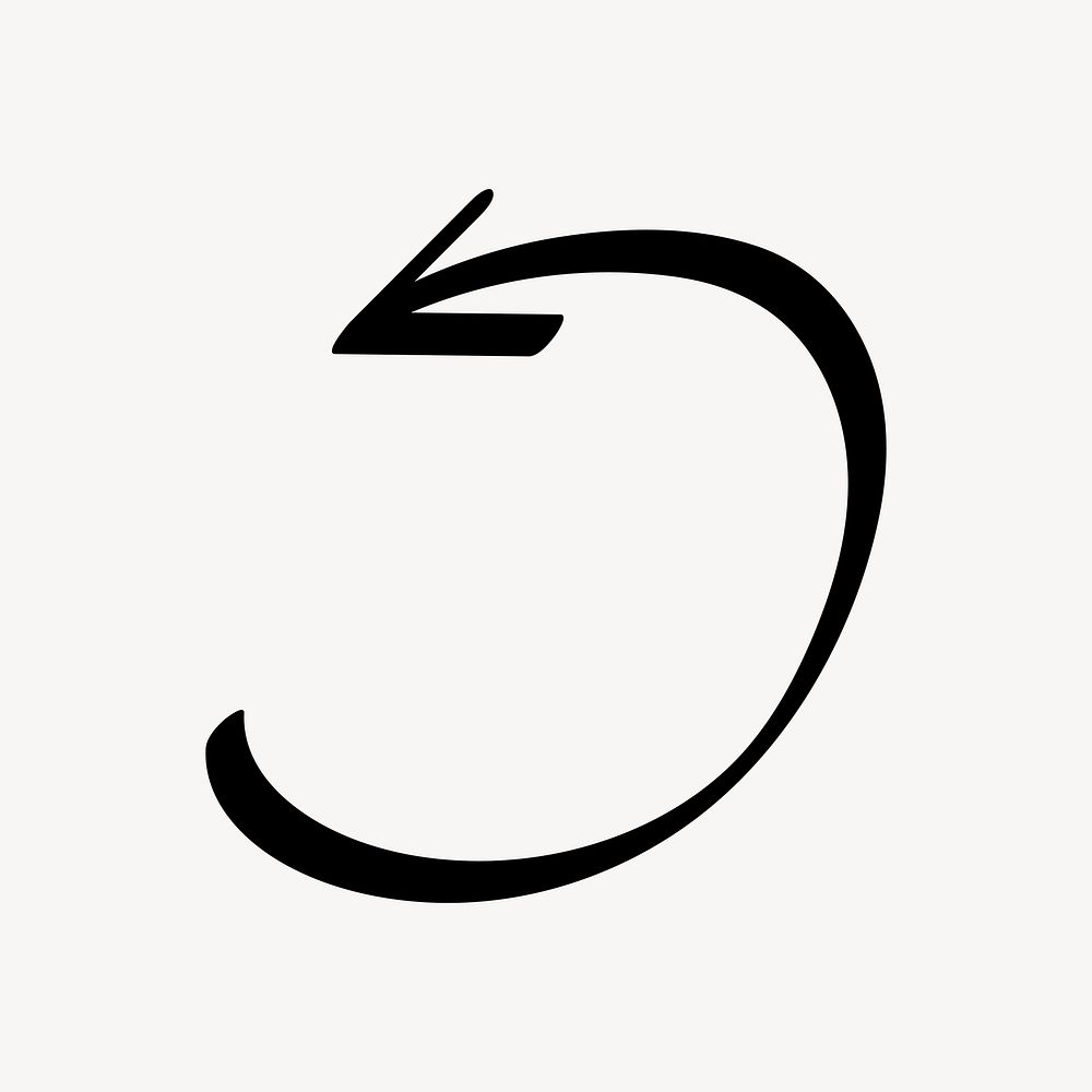 Curved arrow symbol design illustration | Free Photo Illustration ...