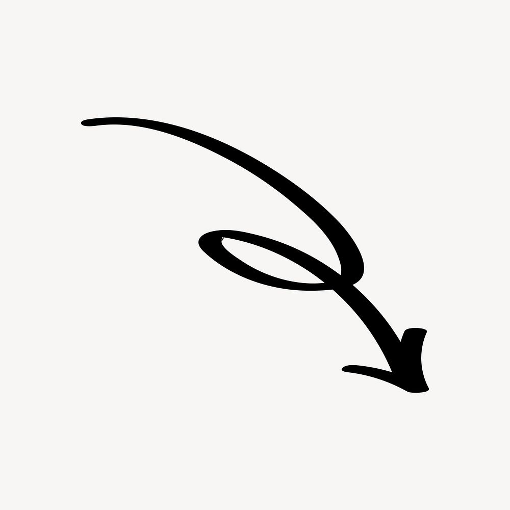 Curved arrow loop illustration vector | Free Vector Illustration - rawpixel