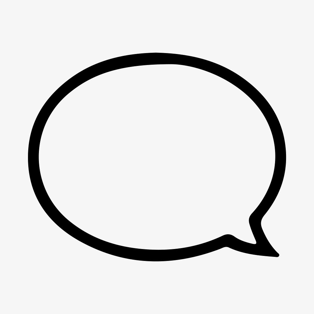 Simple speech bubble illustration | Free Photo Illustration - rawpixel