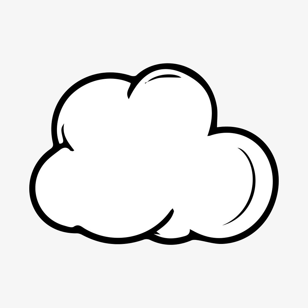 Simple cartoon cloud illustration | Free Photo Illustration - rawpixel