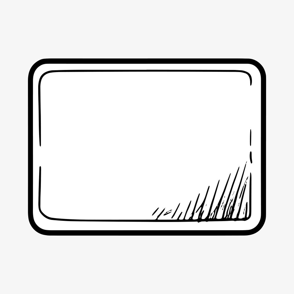 Simple hand-drawn rectangular frame illustration | Free Photo ...