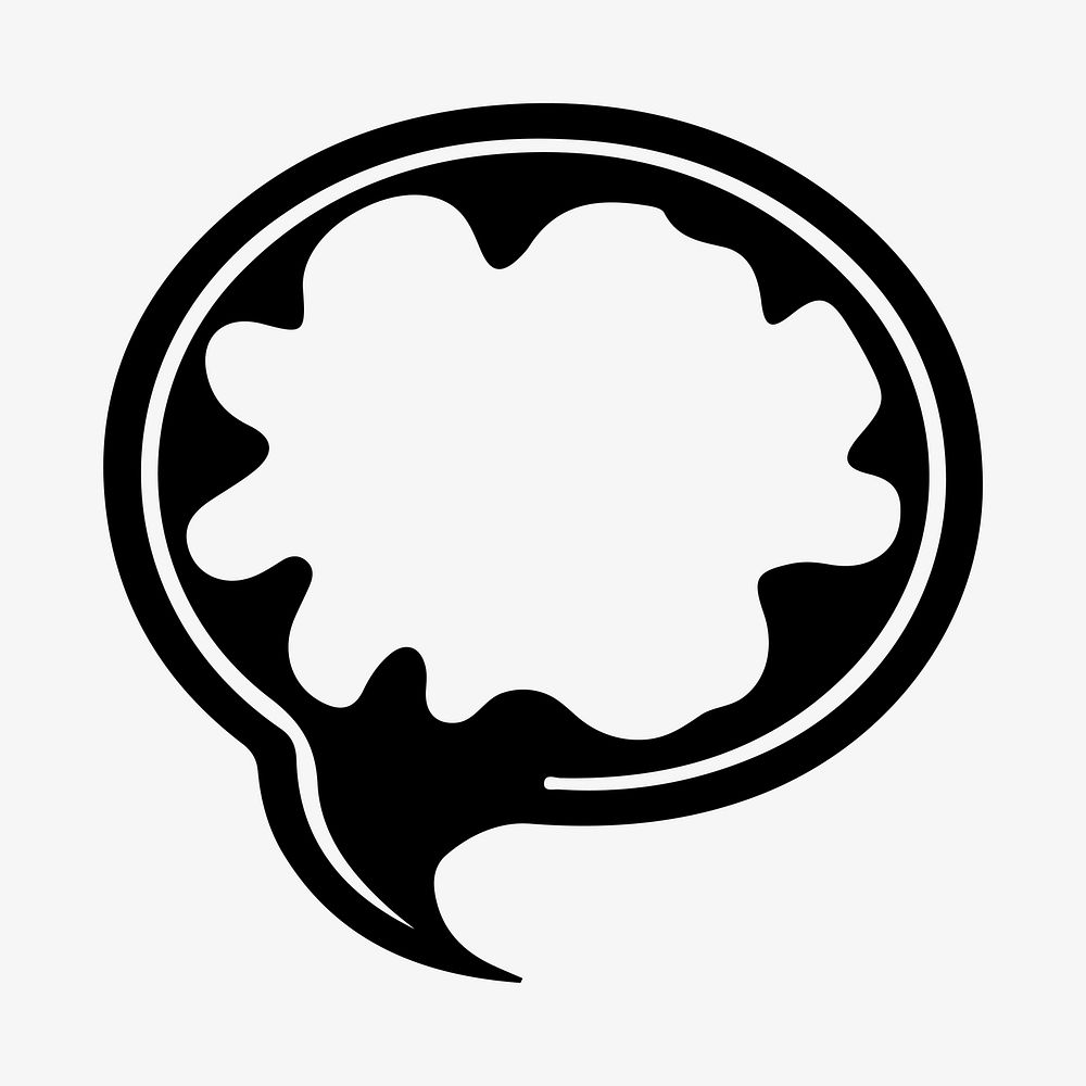Abstract brain speech bubble illustration | Free Photo Illustration ...