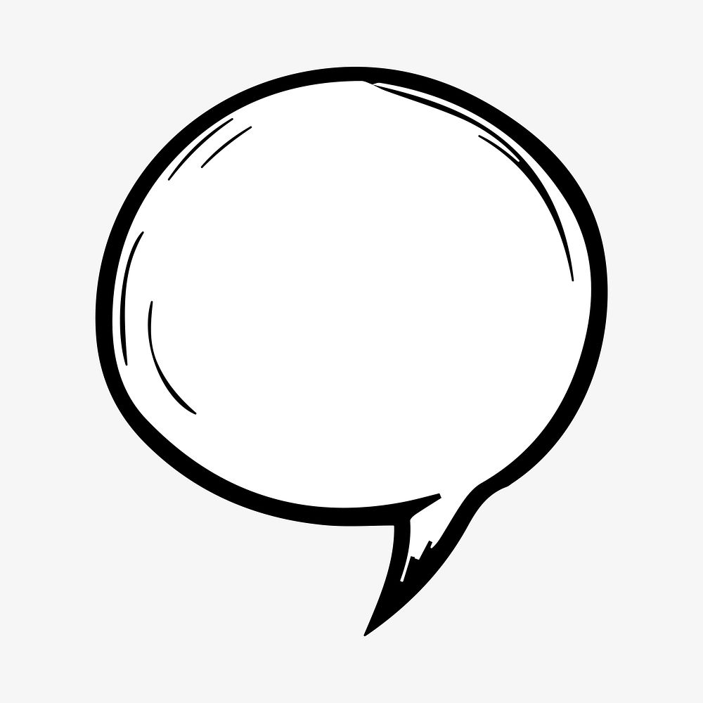 Simple speech bubble illustration | Free Photo Illustration - rawpixel