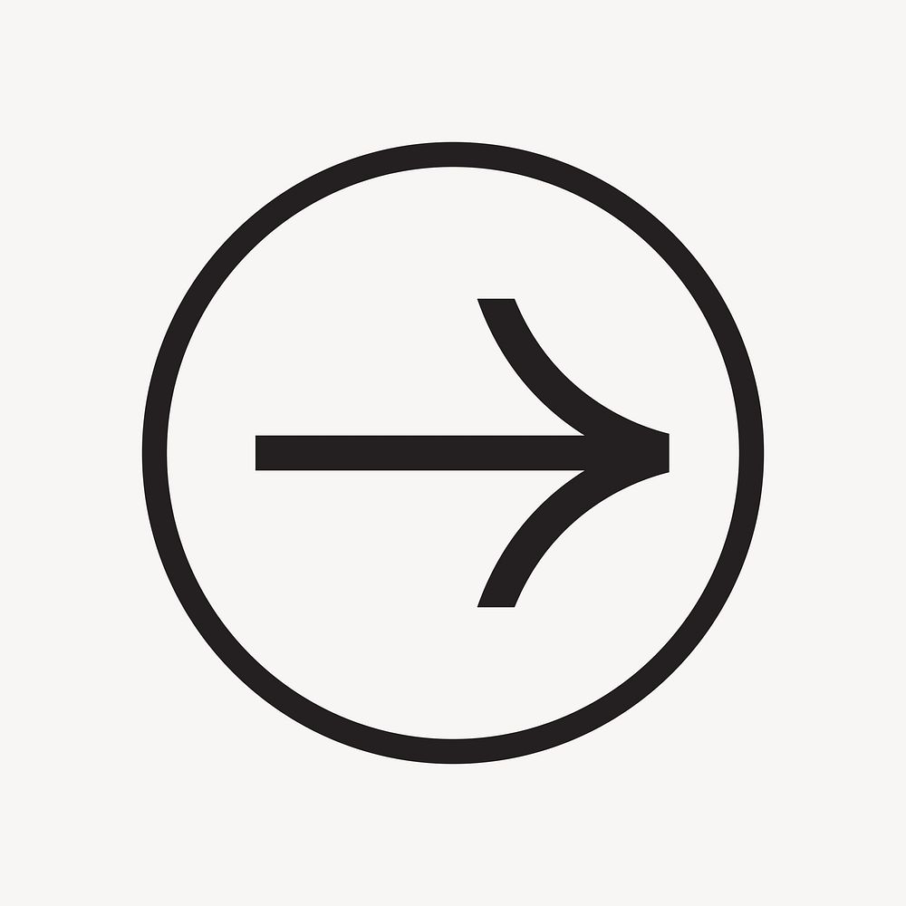 Minimalist right arrow symbol design | Free Photo Illustration - rawpixel