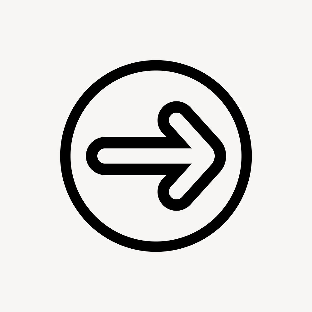 Simple right arrow icon design | Free Photo Illustration - rawpixel