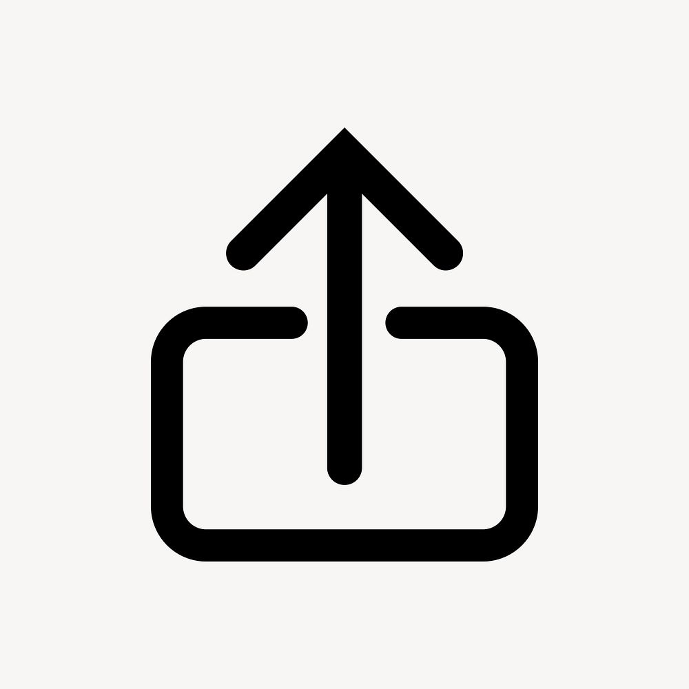 Simple share icon illustration vector | Free Vector Illustration - rawpixel