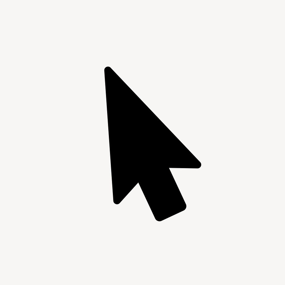 Minimalist black cursor arrow icon | Free Photo Illustration - rawpixel