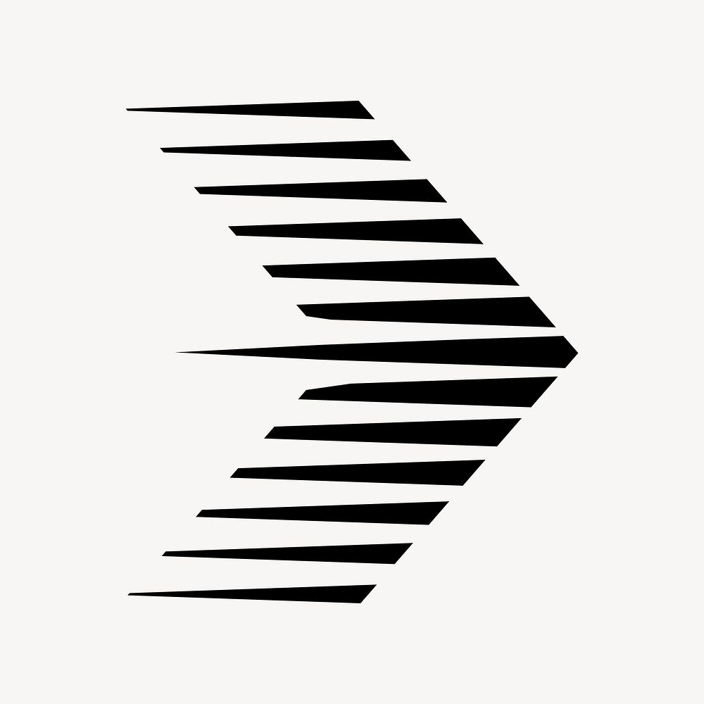 Abstract geometric arrow illustration vector | Free Vector Illustration ...