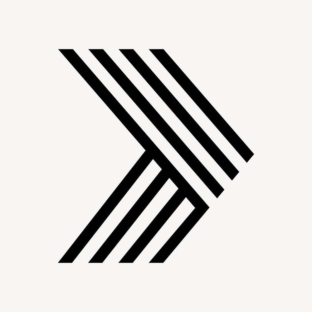 Abstract geometric arrow lines design | Free Photo Illustration - rawpixel