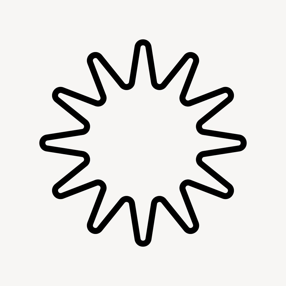 Abstract starburst line art vector | Free Vector Illustration - rawpixel