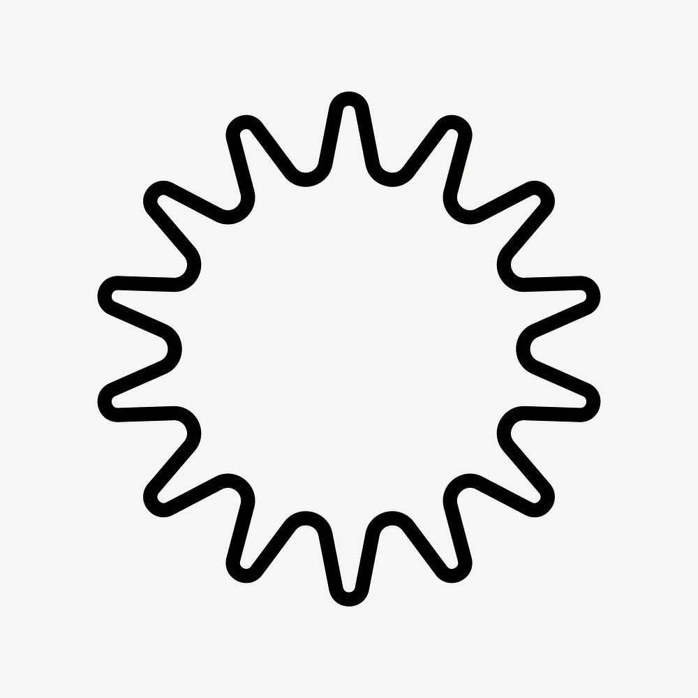 Abstract wavy circular star shape | Free Vector Illustration - rawpixel