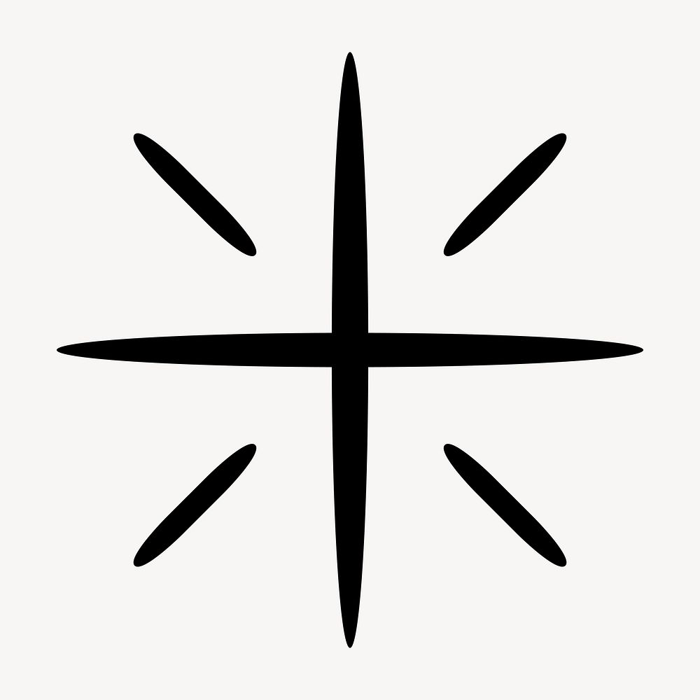 Minimalist abstract geometric star vector | Free Vector Illustration ...