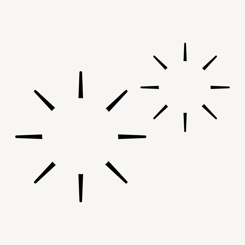 Minimalist starburst line art vector | Free Vector Illustration - rawpixel