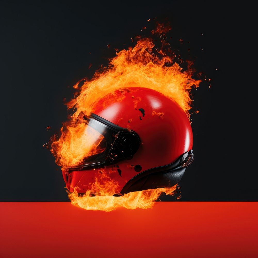 Helmet fire burning flame. | Premium Photo - rawpixel