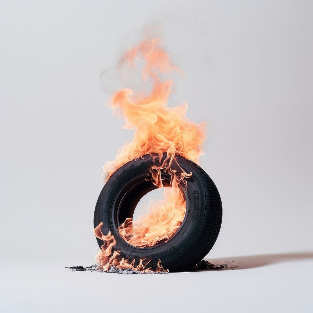 Car tire fire burning wheel. | Free Photo - rawpixel