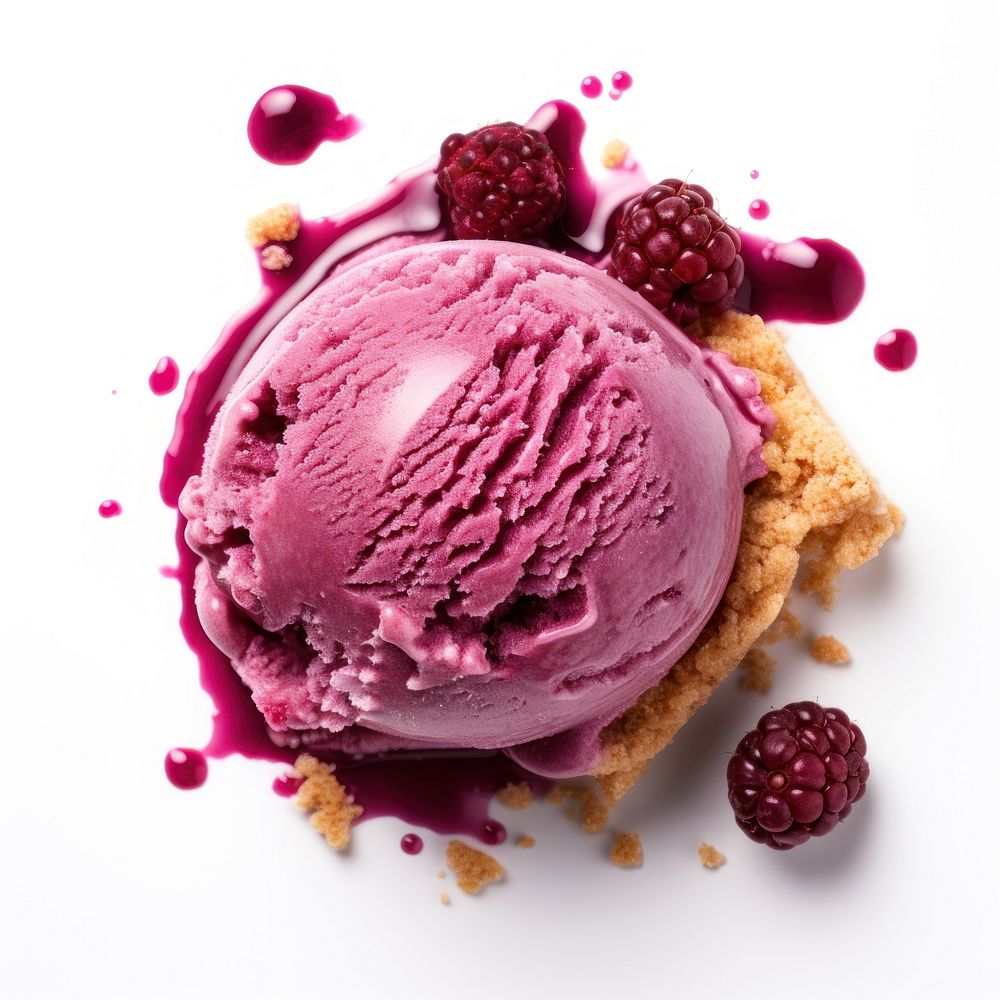 Mulberry Crumble cream raspberry dessert. | Free Photo - rawpixel