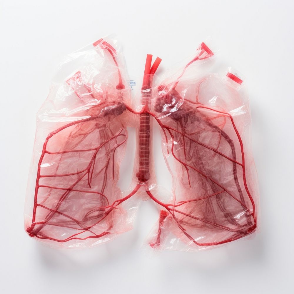 Plastic wrapping lungs white background | Free Photo - rawpixel