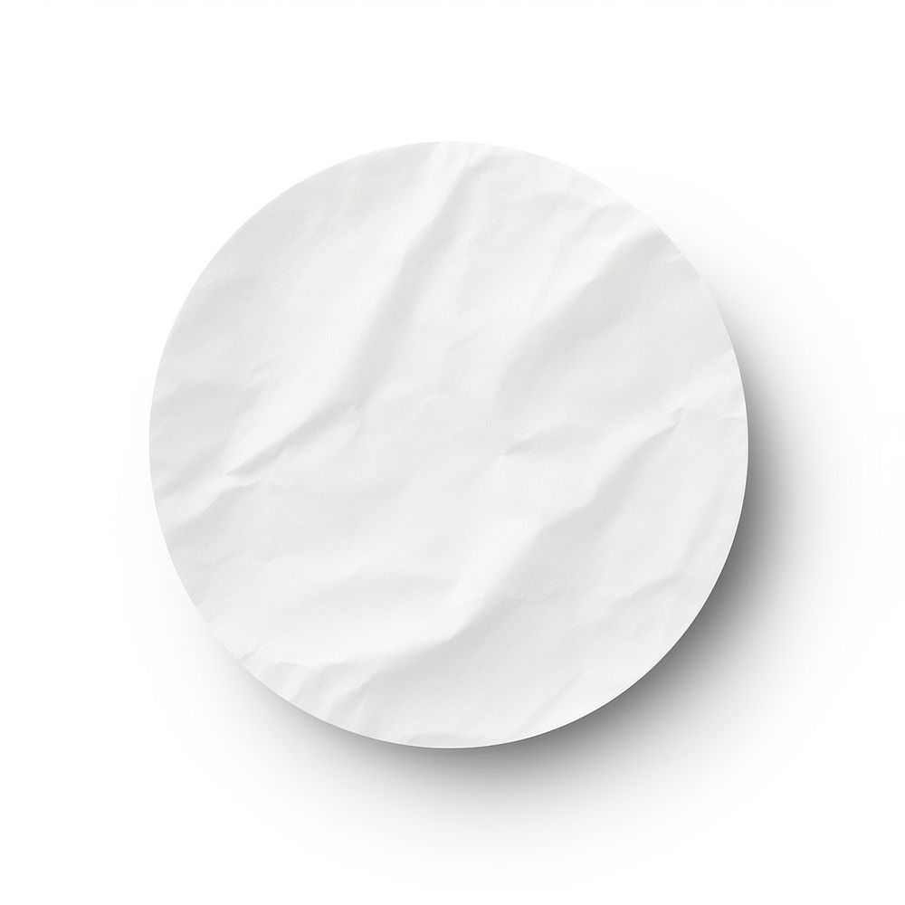 Paper wrinkled circle white. | Free Photo - rawpixel