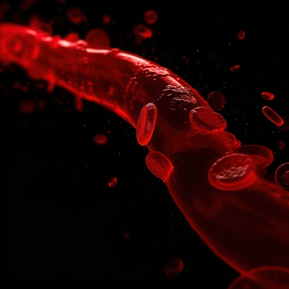Hemoglobin light red black background. | Free Photo Illustration - rawpixel