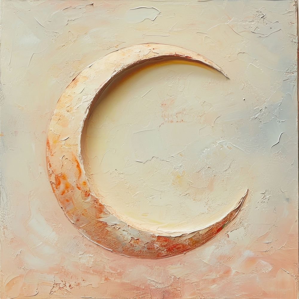 Islamic Crescent Moon crescent painting | Free Photo Illustration ...
