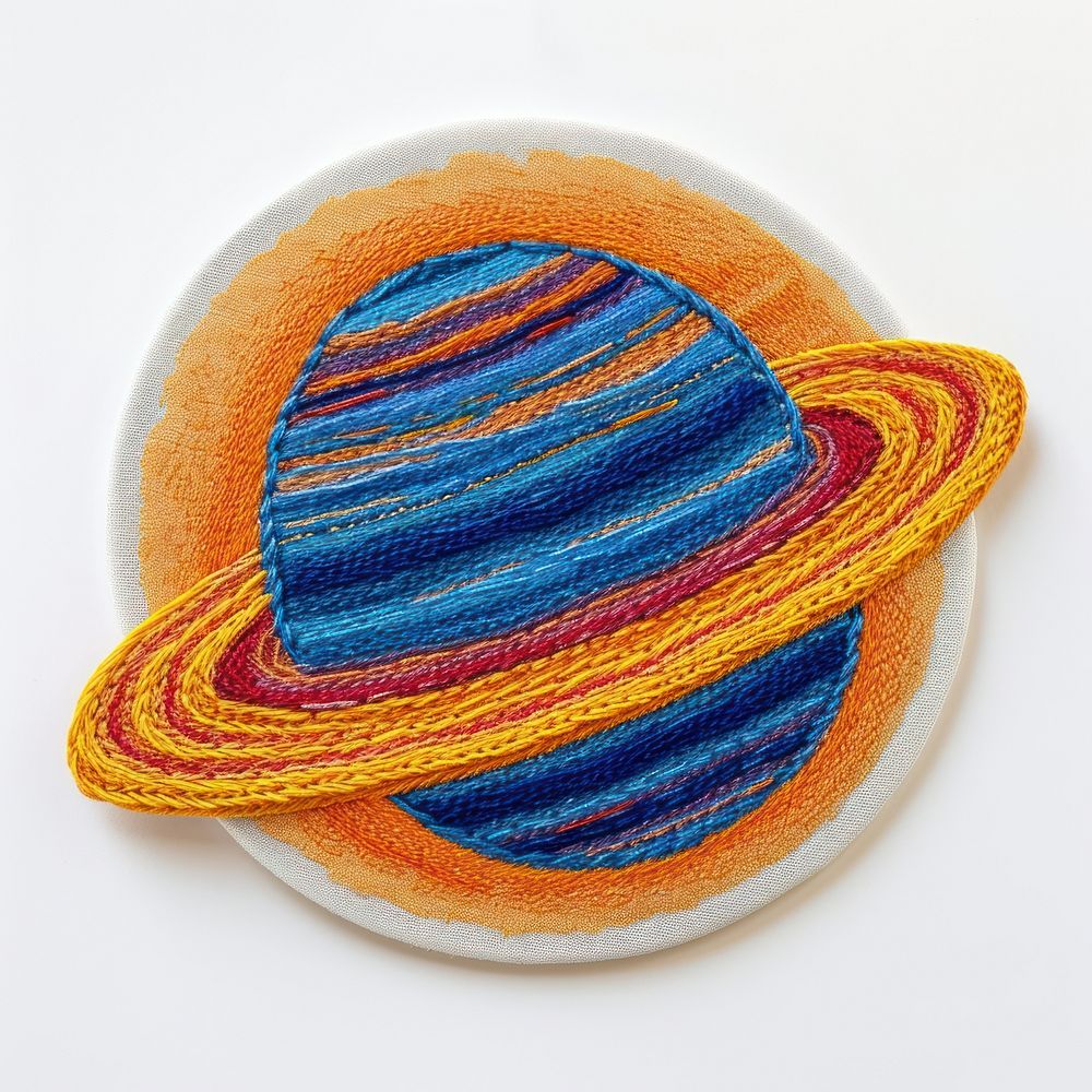 A Saturn embroidery pattern accessories | Free Photo - rawpixel
