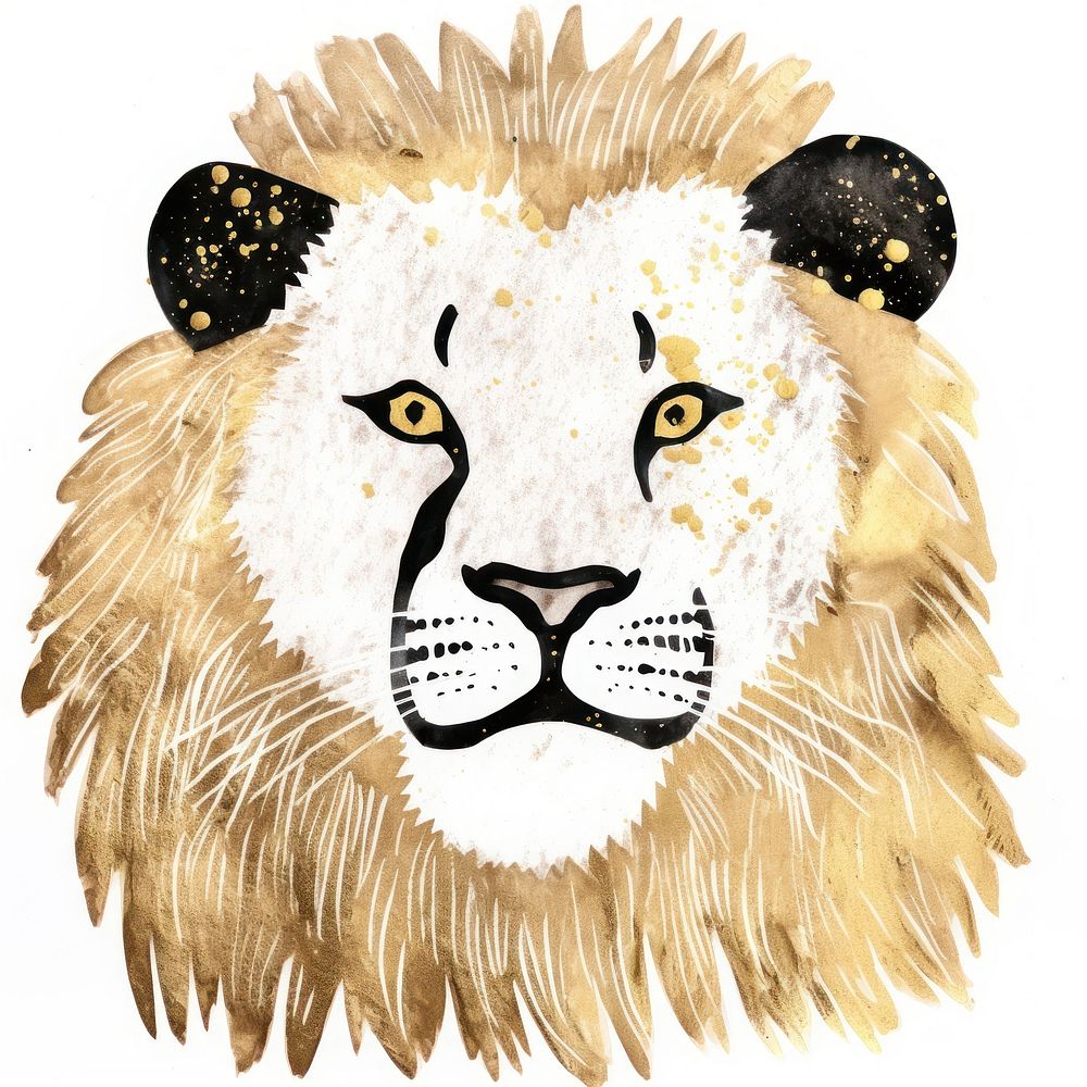 Lion ripped paper mammal animal | Free Photo Illustration - rawpixel