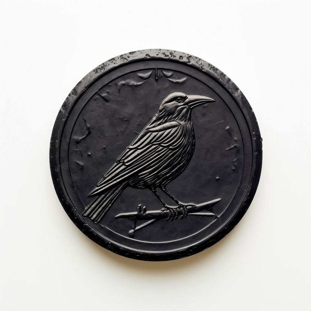 Crow Seal Wax Stamp animal | Free Photo - rawpixel