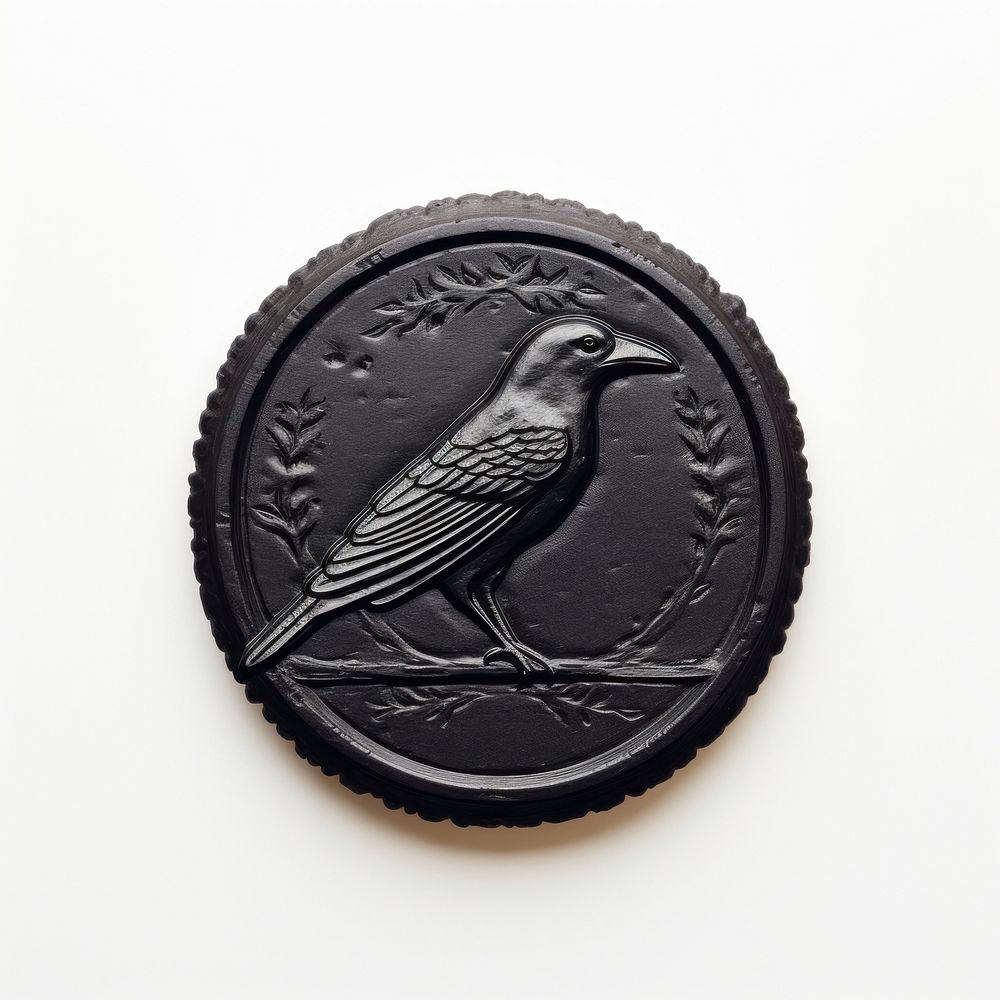 Crow Seal Wax Stamp animal | Free Photo - rawpixel