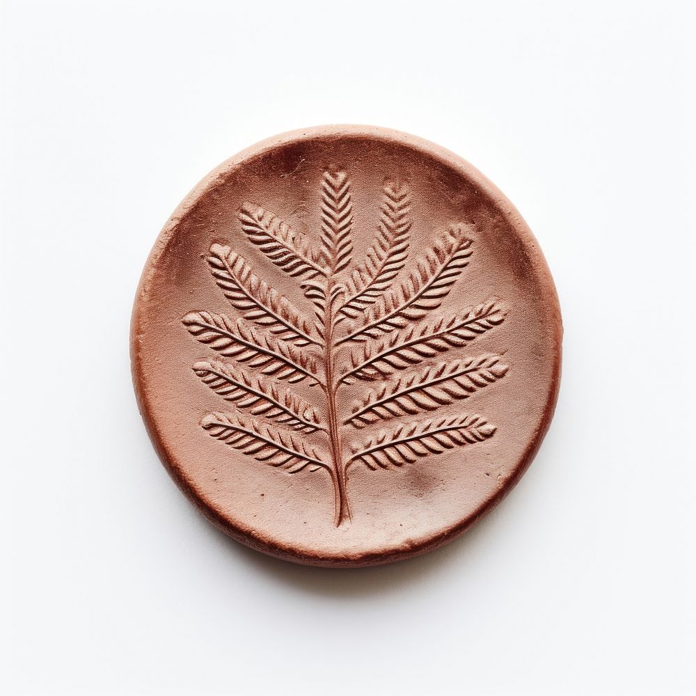 Seal Wax Stamp fern imprint | Free Photo - rawpixel
