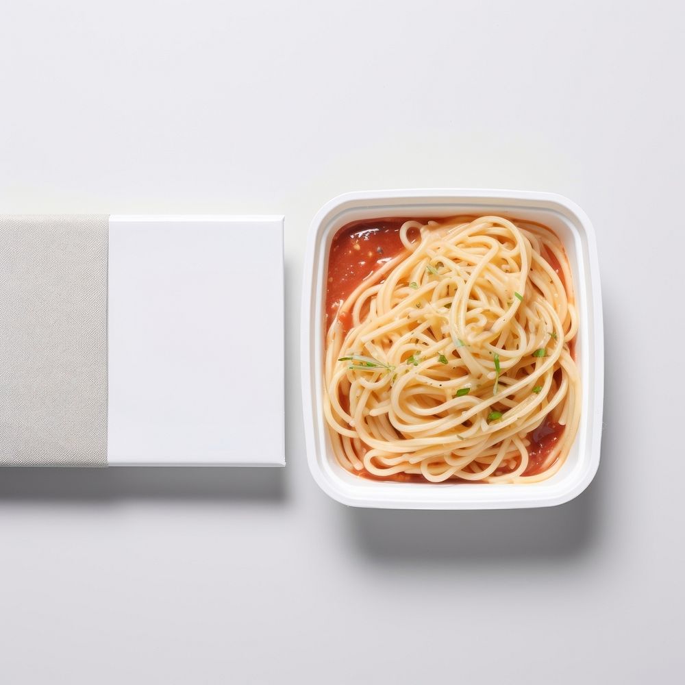 Takeaway food container box Spaghetti | Free Photo - rawpixel