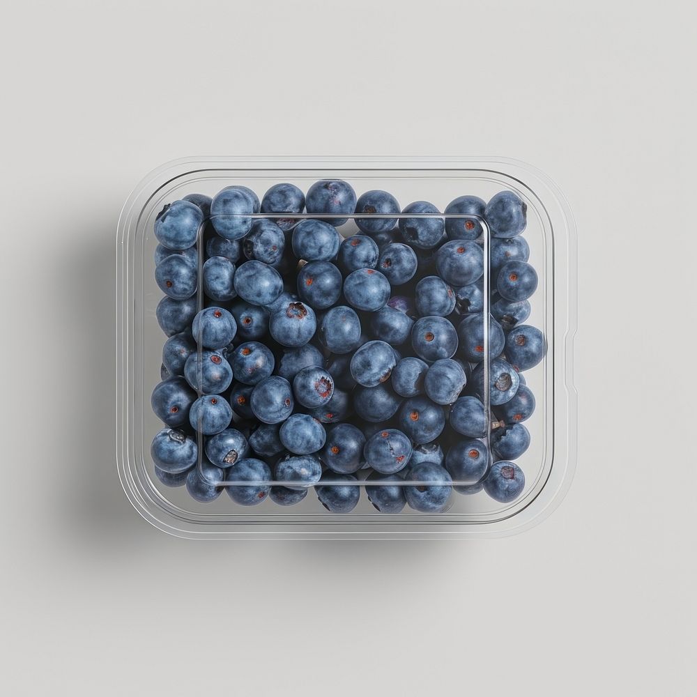 Blueberry plastic box plastic cover | Premium Photo - rawpixel