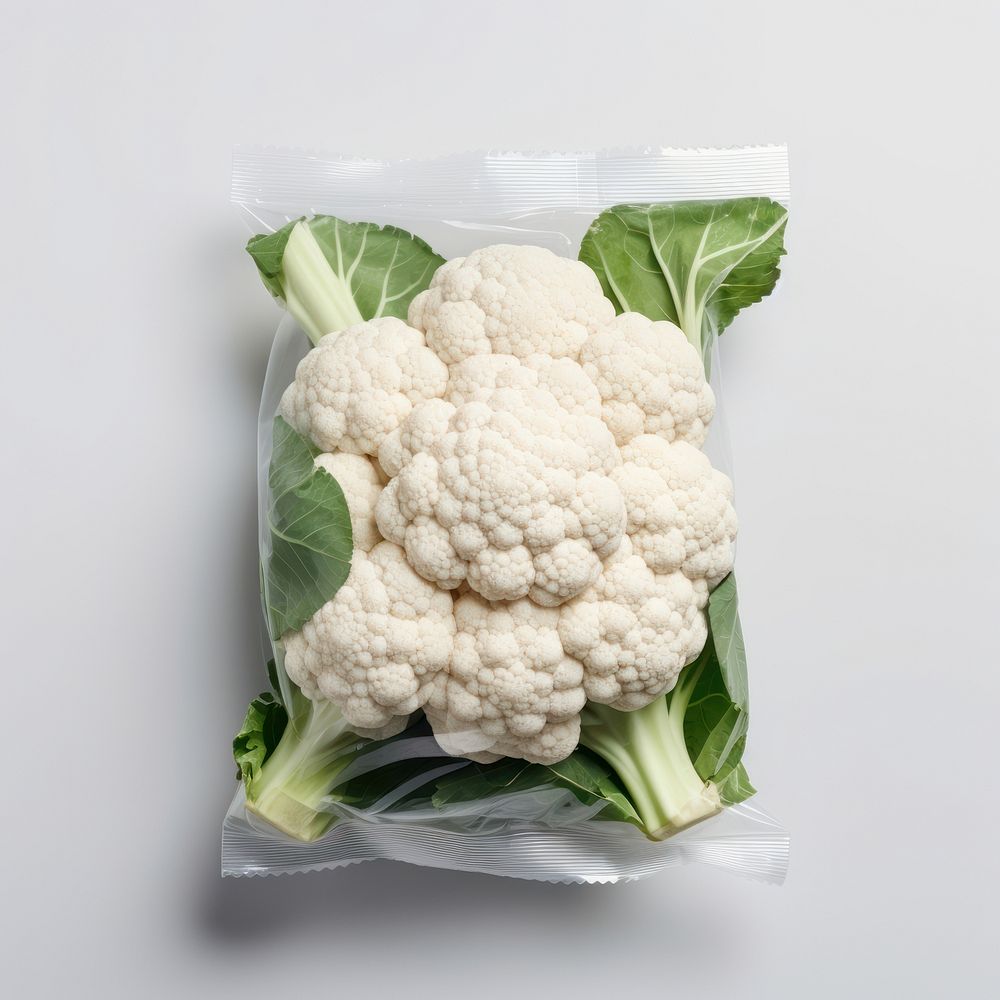 Cauliflower plastic bag blank label | Premium Photo - rawpixel