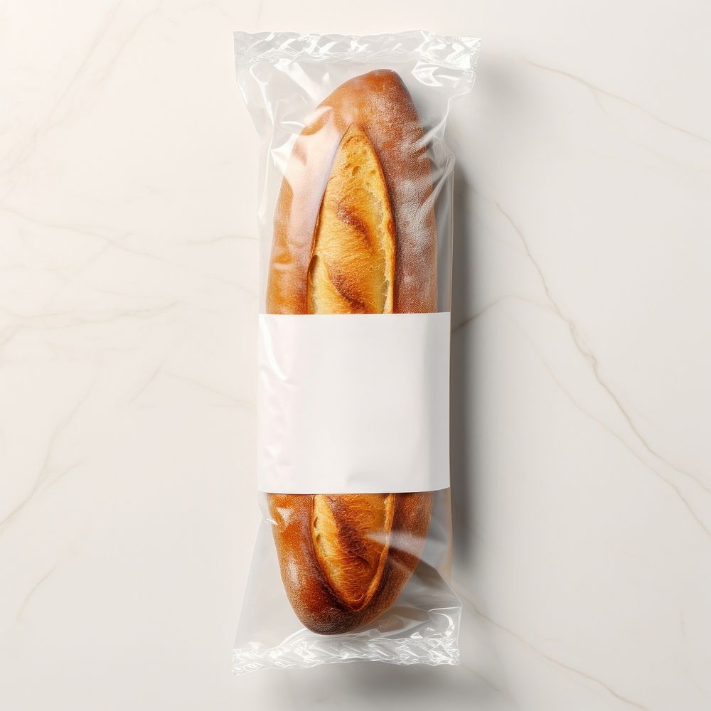 French loaf plastic bag packaging | Free Photo - rawpixel