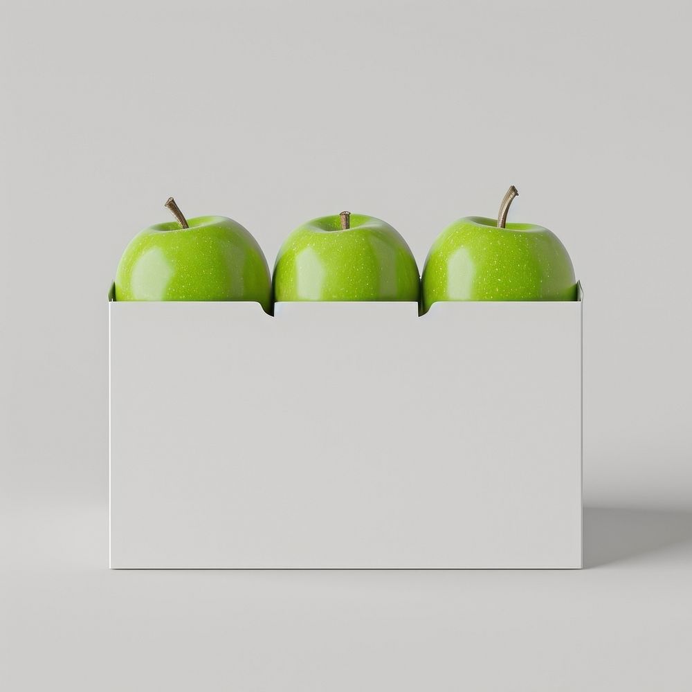 Green apples box blank label | Premium Photo - rawpixel
