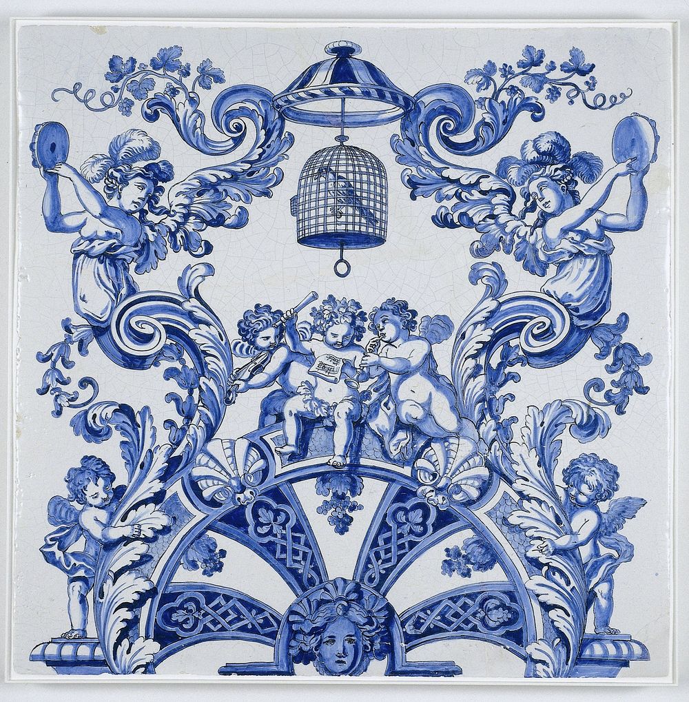 Three plaques column (c. 1690) | Free Photo Illustration - rawpixel