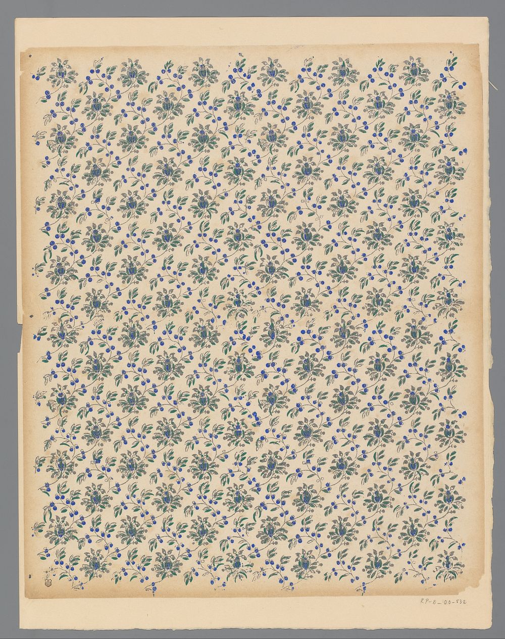 Blad met strooipatroon van ranken | Free Photo Illustration - rawpixel