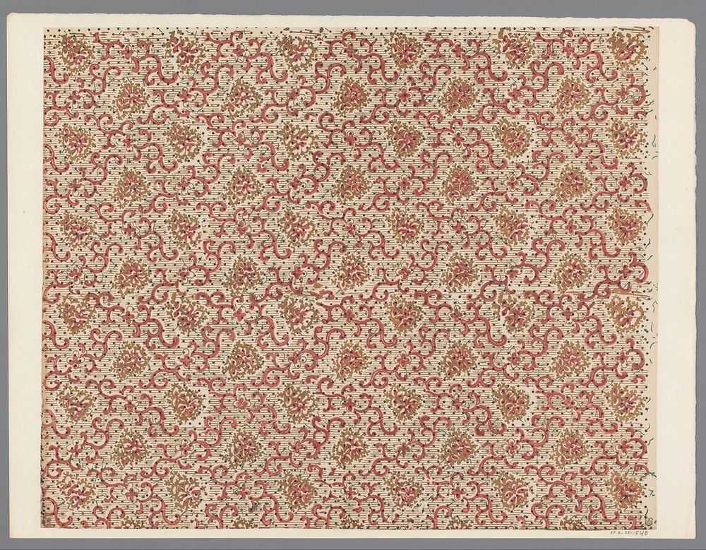 Blad met strooipatroon van ranken | Free Photo Illustration - rawpixel