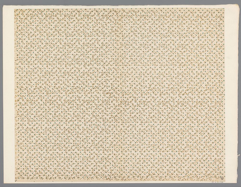 Blad met strooipatronen van ranken | Free Photo Illustration - rawpixel