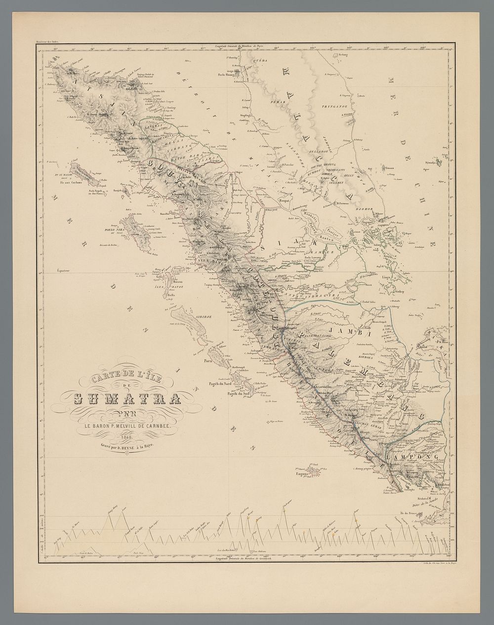 Kaart van Sumatra (1848) Ch | Free Photo Illustration - rawpixel