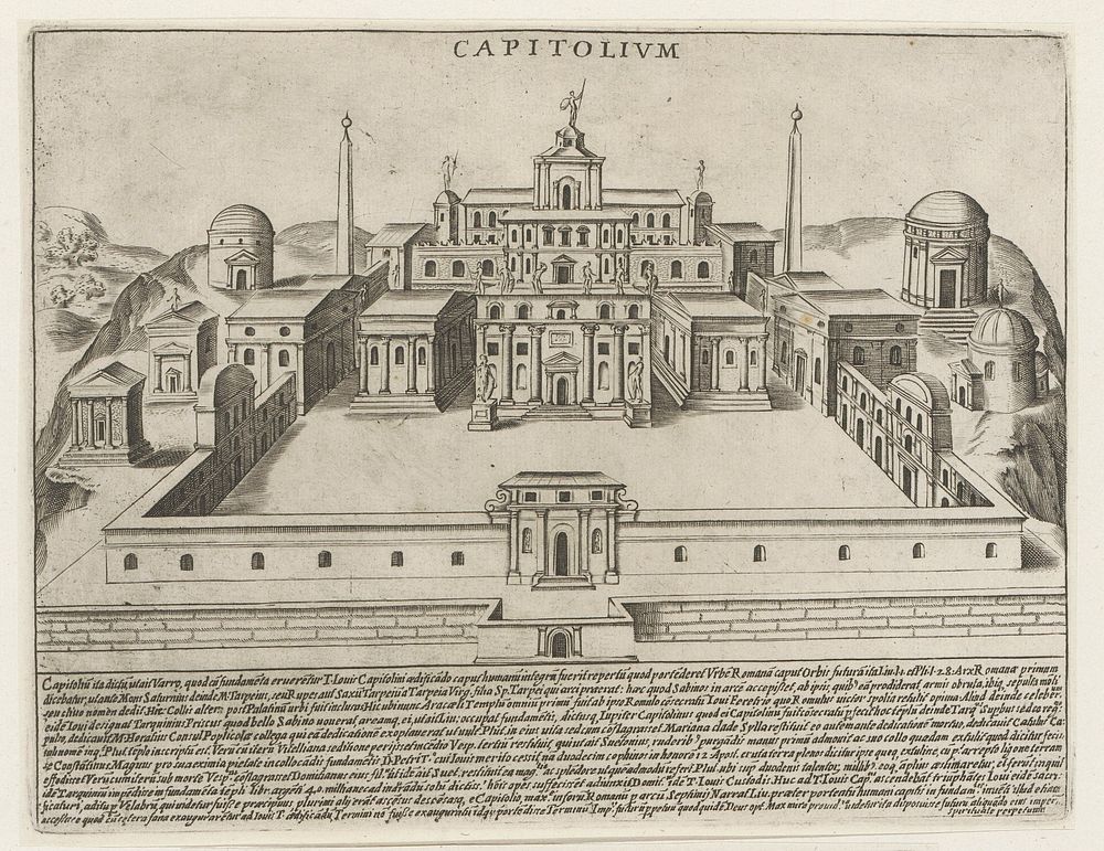 Capitool te Rome (1612 - | Free Photo Illustration - rawpixel