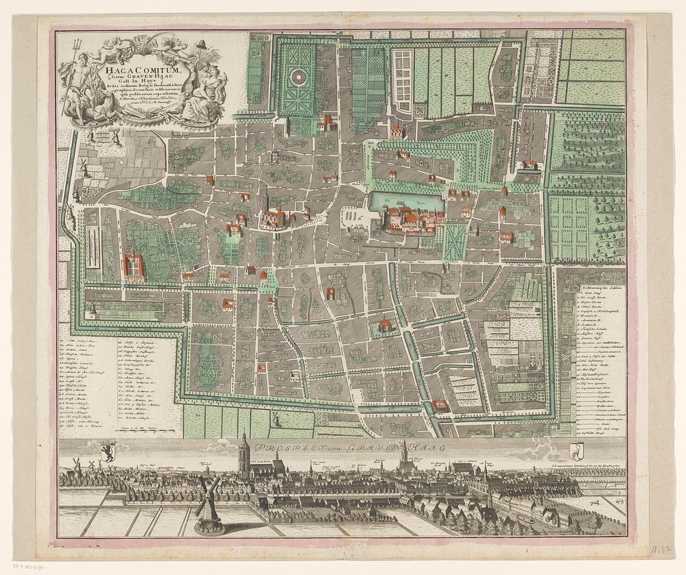 Plattegrond van Den Haag met | Free Photo Illustration - rawpixel